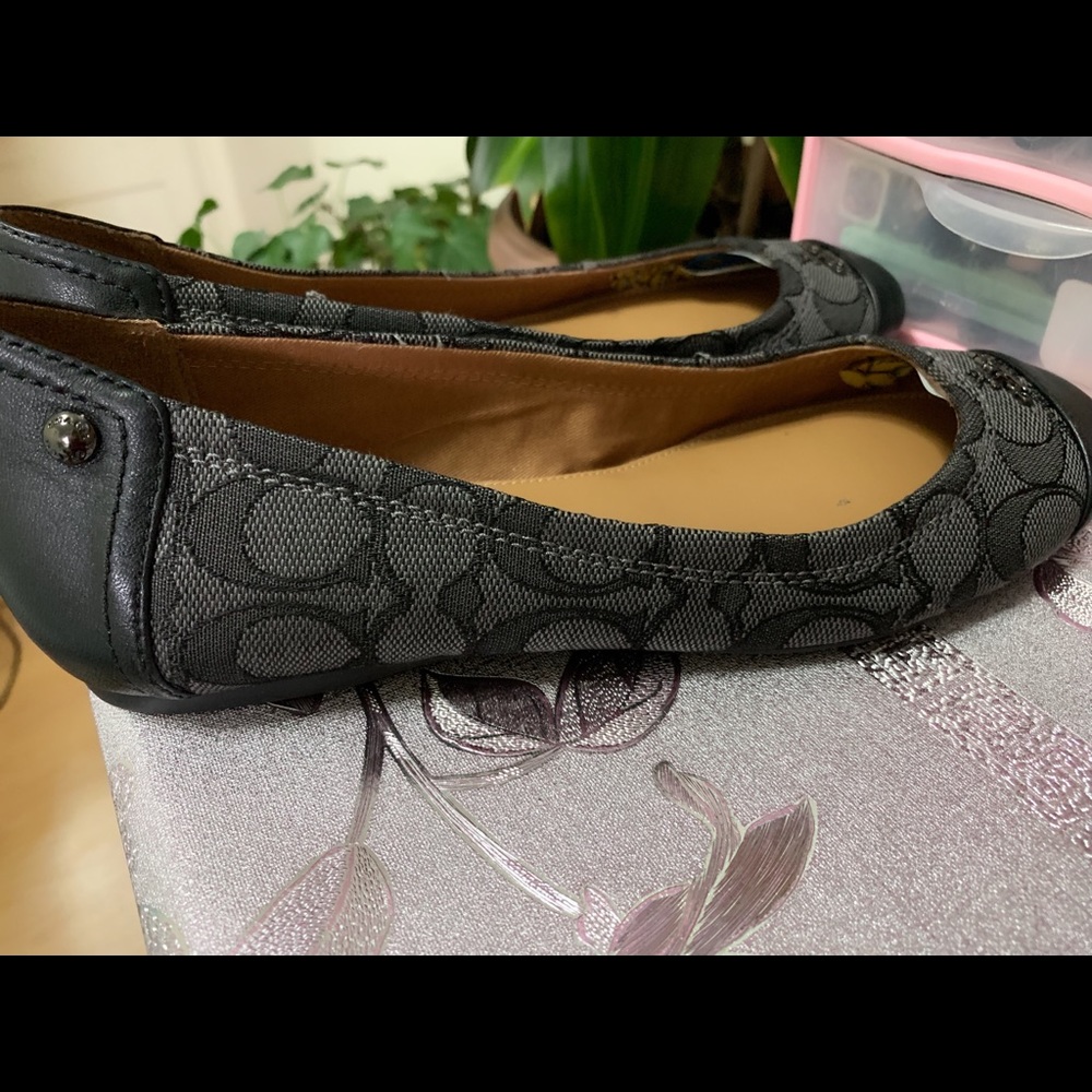 Coach Womens Chelsea Mat Cap Toe Slide Flats - Gem